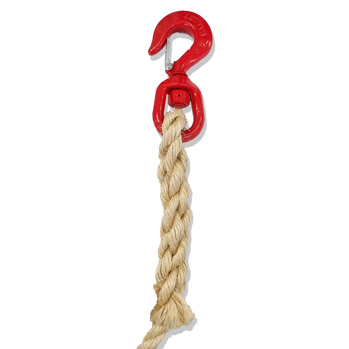 18mm Sisal Rope with 1.5T Swivel Hook – Spliced | Mudfords