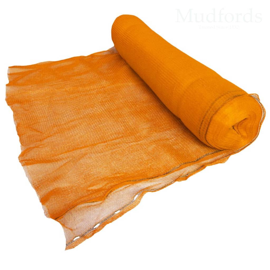 Orange Debris Netting 2m x 50m – Scaffold & Garden | Mudfords